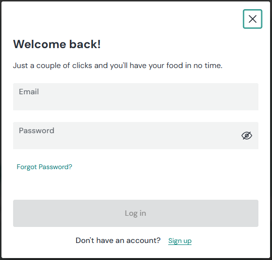 Password reset – Thrive