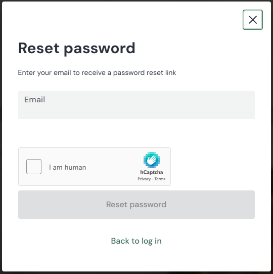 Password reset – Thrive