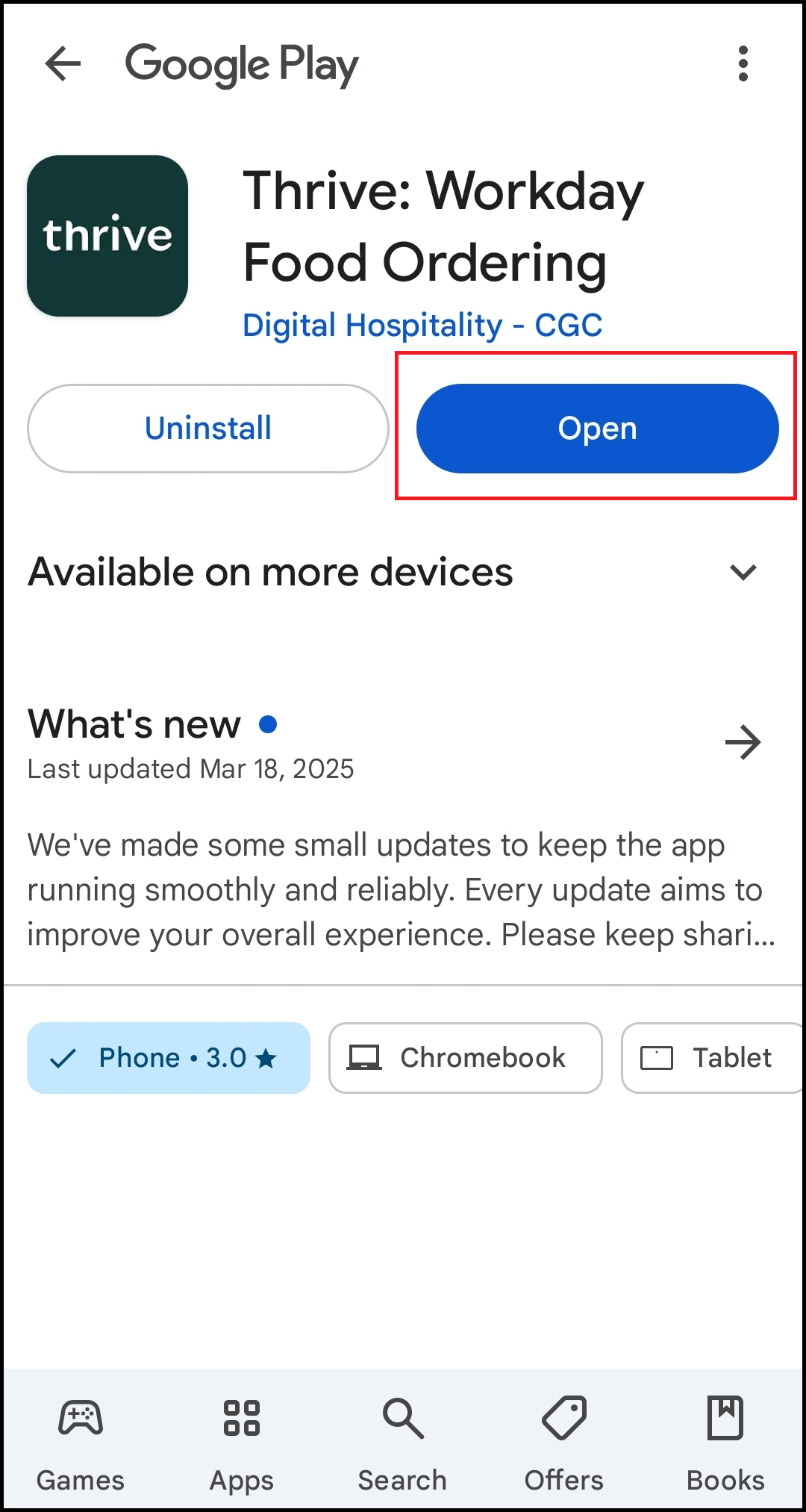 Android basic troubleshooting – Thrive